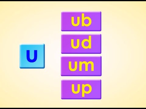 -ub, -ud, -um, -up l Short Vowel u l Word Chant l Phonics Monster - YouTube