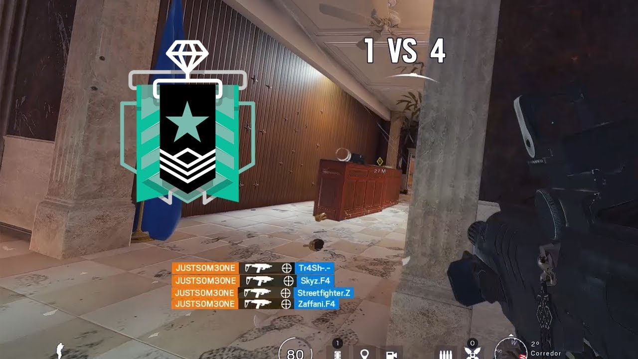 1v4 Mozzie - Rainbow Six Siege - YouTube