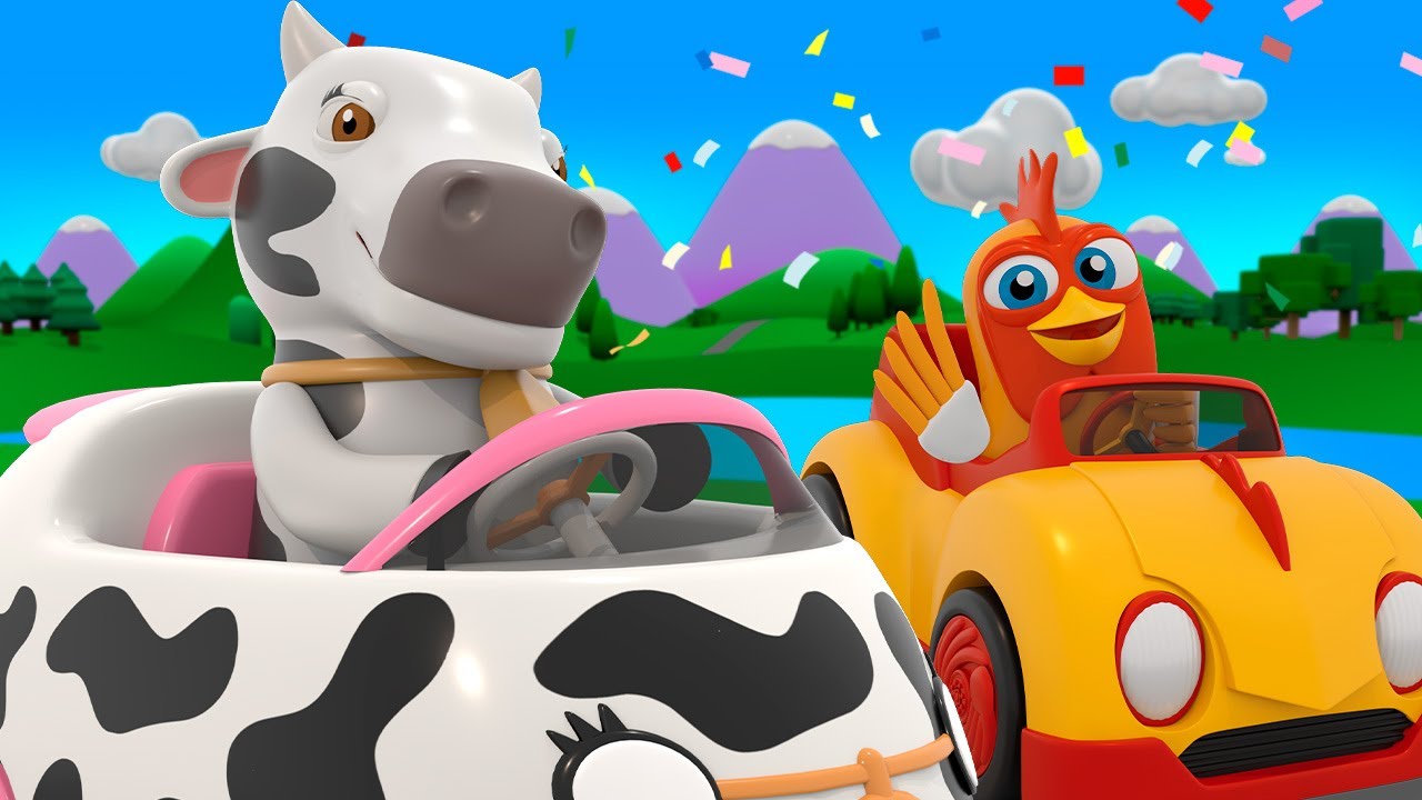 🌎 LET'S TRAVEL the WORLD and LEARN with LOLA THE COW 🐮🚦ZENON the FARMER ...