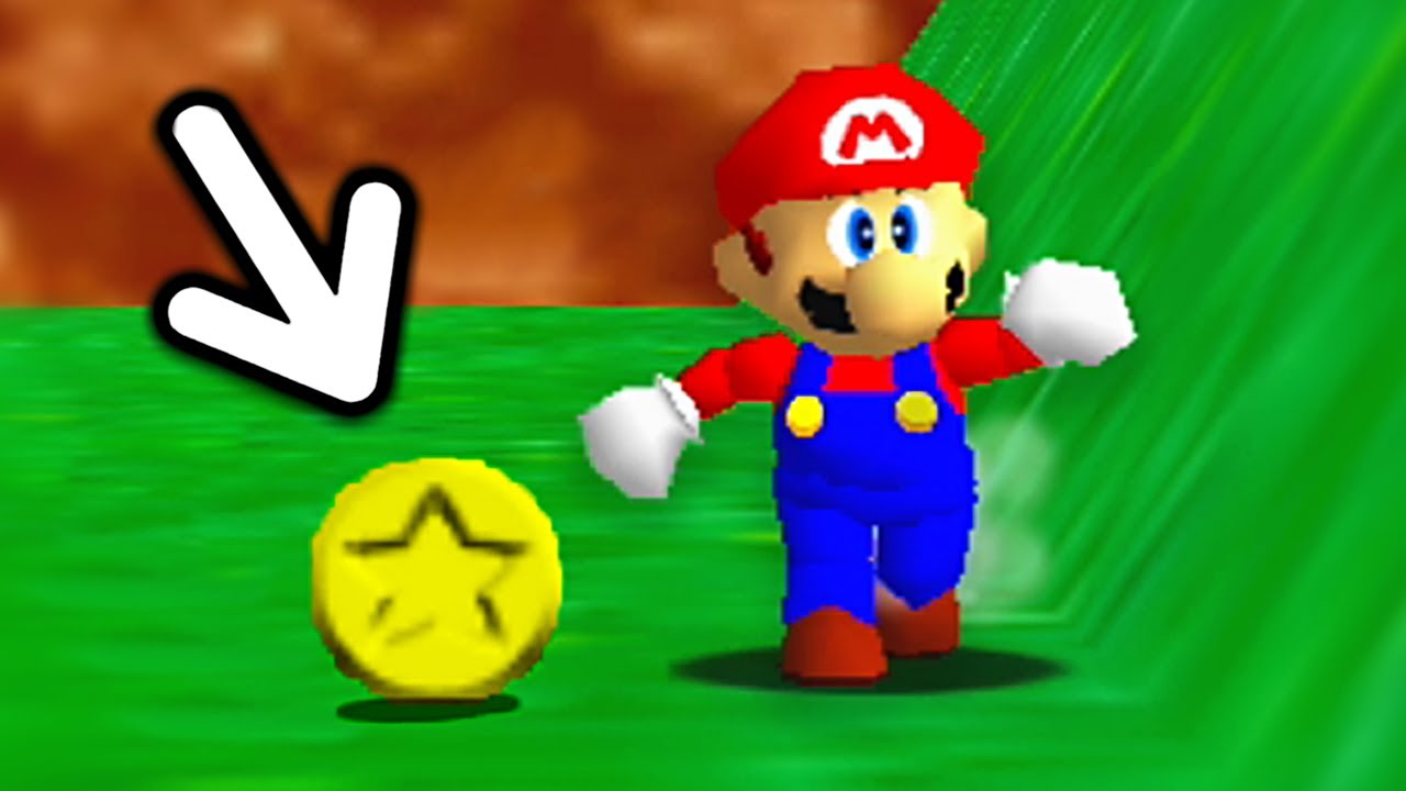 Super Mario 64 but if I touch a coin, the video ends... - YouTube