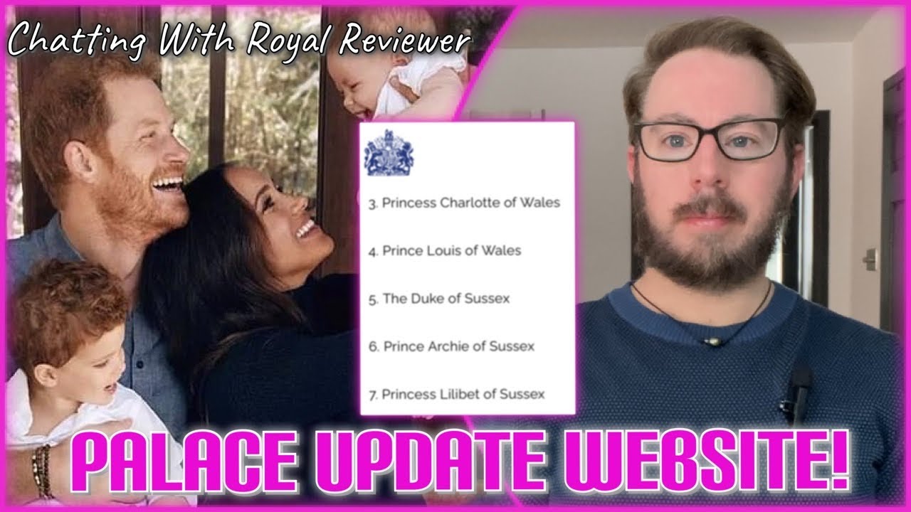 BREAKING NEWS | Buckingham Palace Update Website: Archie & Lilibet Now ...