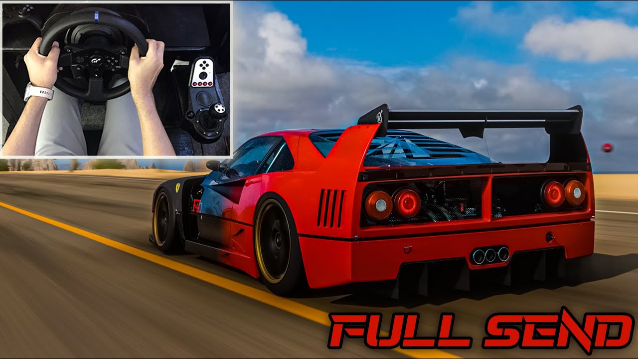 Aggressive driving on Ferrari f40 competizione Forza Horizon 5 - YouTube