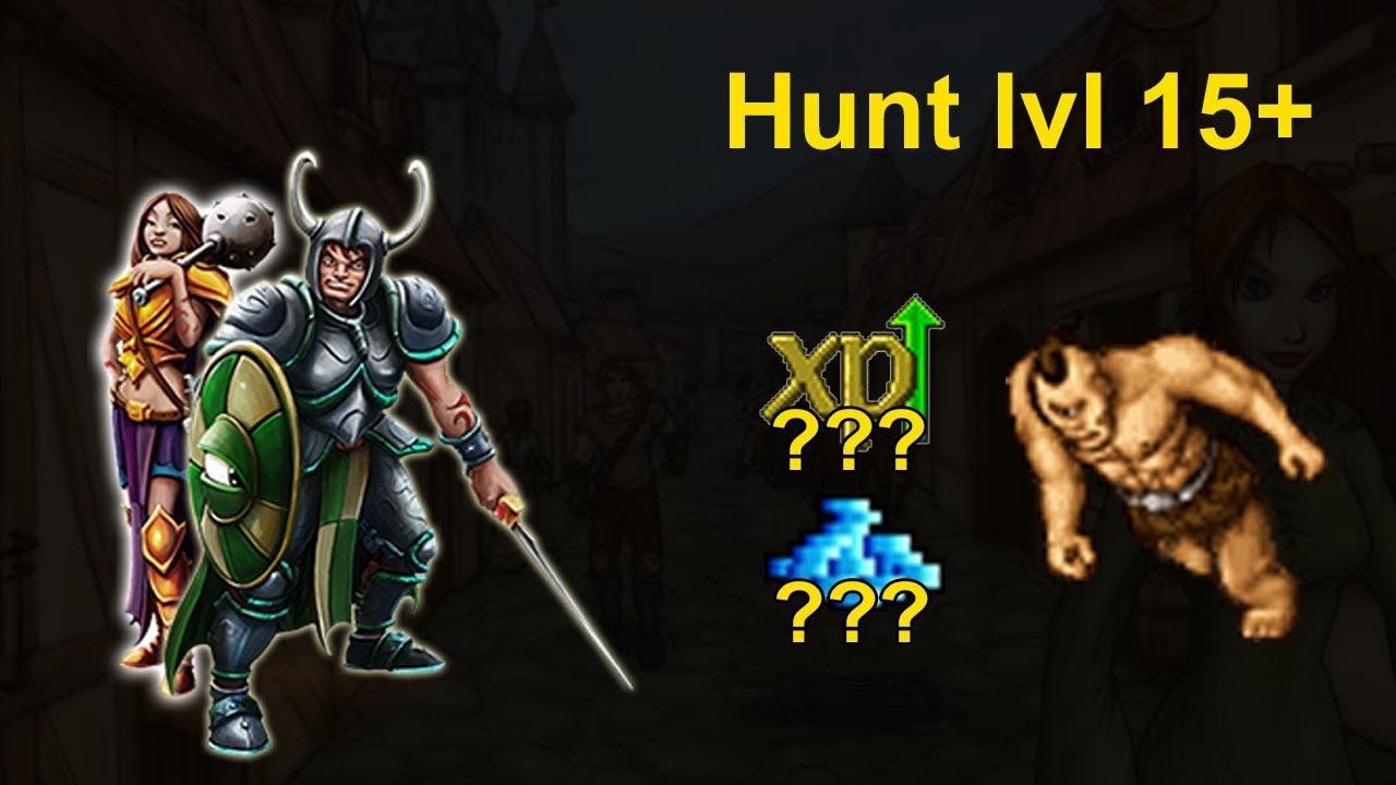 Tibia - Hunt para Knight Lvl 15+ nos Cyclops em Mistrock | Até 77K de ...