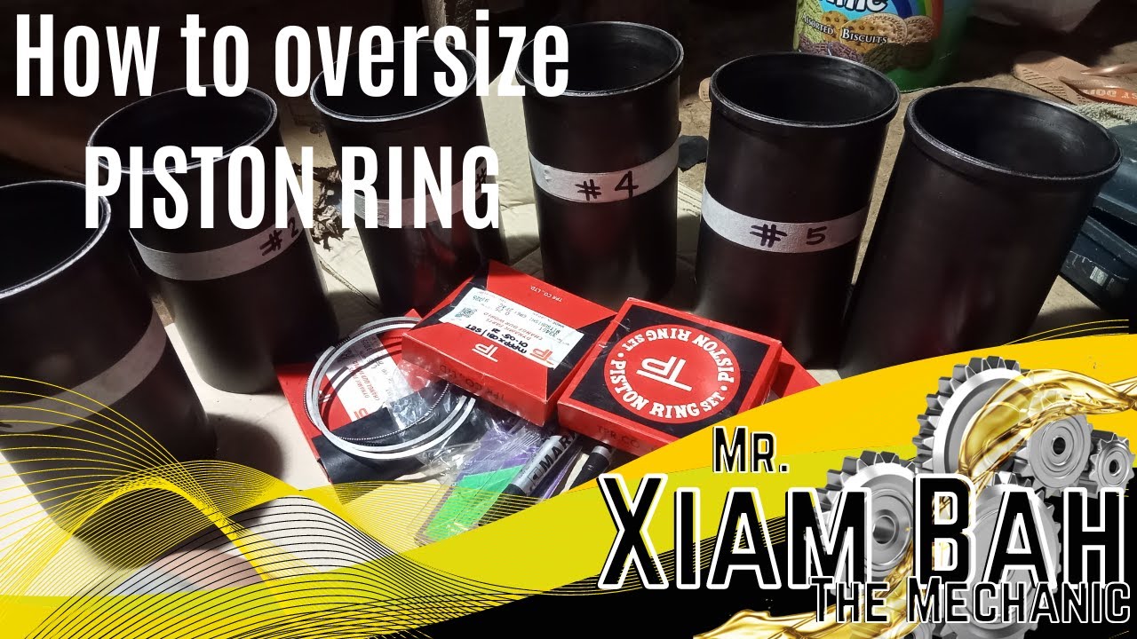 HOW TO OVER SIZE PISTON RING ?||XiamBah - YouTube