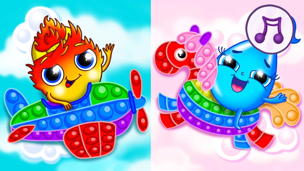 🌸☀️🌸POP IT Magic World For Kids || Kids Songs 💖💖💖 || Kids Educational ...