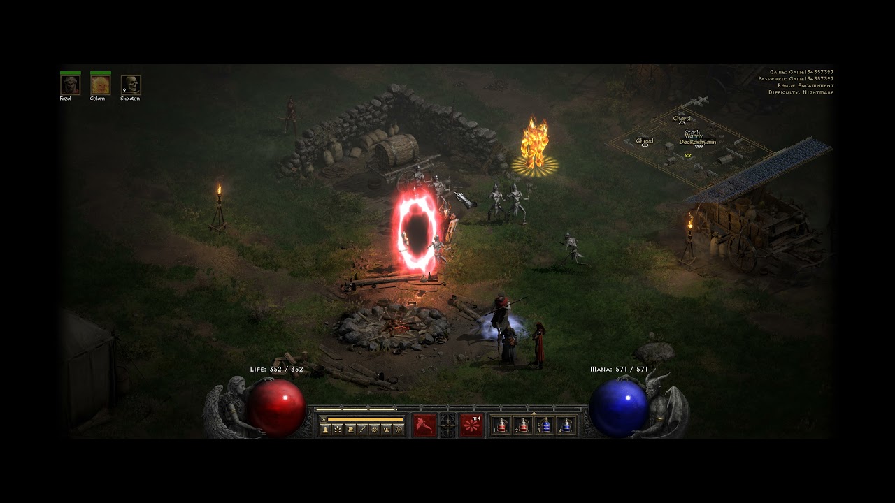 Diablo 2 Resurrected Cow Level Run (Nightmare) - YouTube