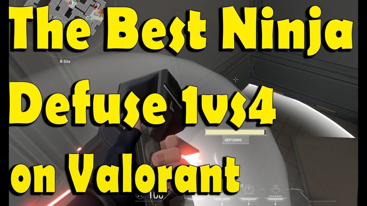 The Best Ninja Defuse Spike on Valorant 1vs4 - Pro Ninja Defuse - YouTube