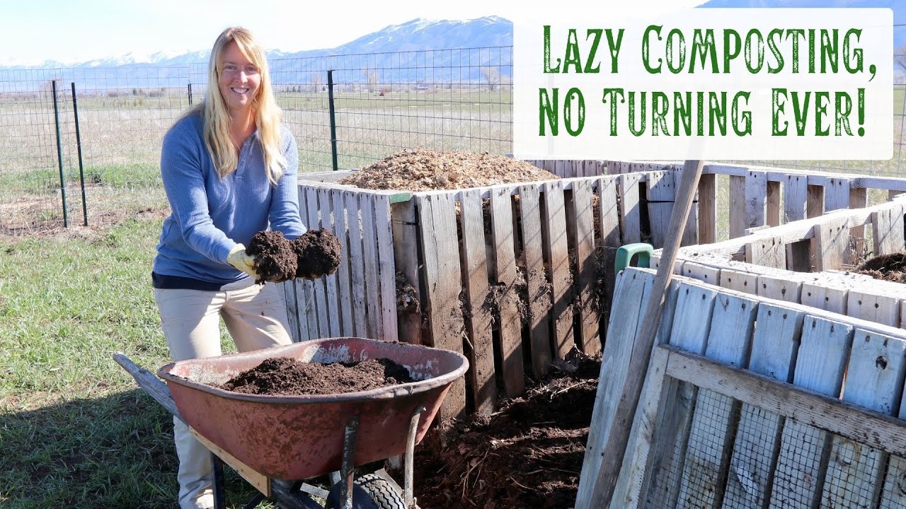 Lazy Composting - How I Get Beautiful Compost With NO Turning & Putting ...