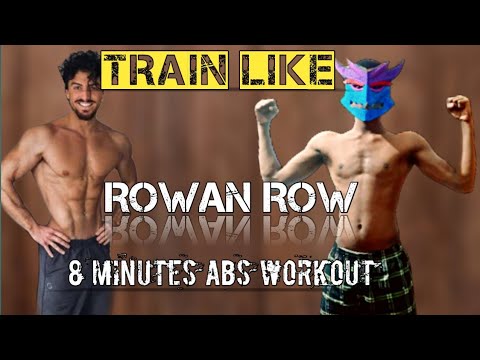 Train Like Rowan Row || 8 MINUTES ABS WORKOUT || FITNESS SAMURAI ...
