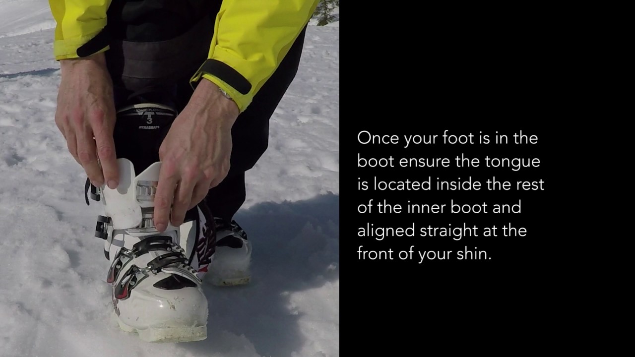 How to: Fasten your ski boots - YouTube