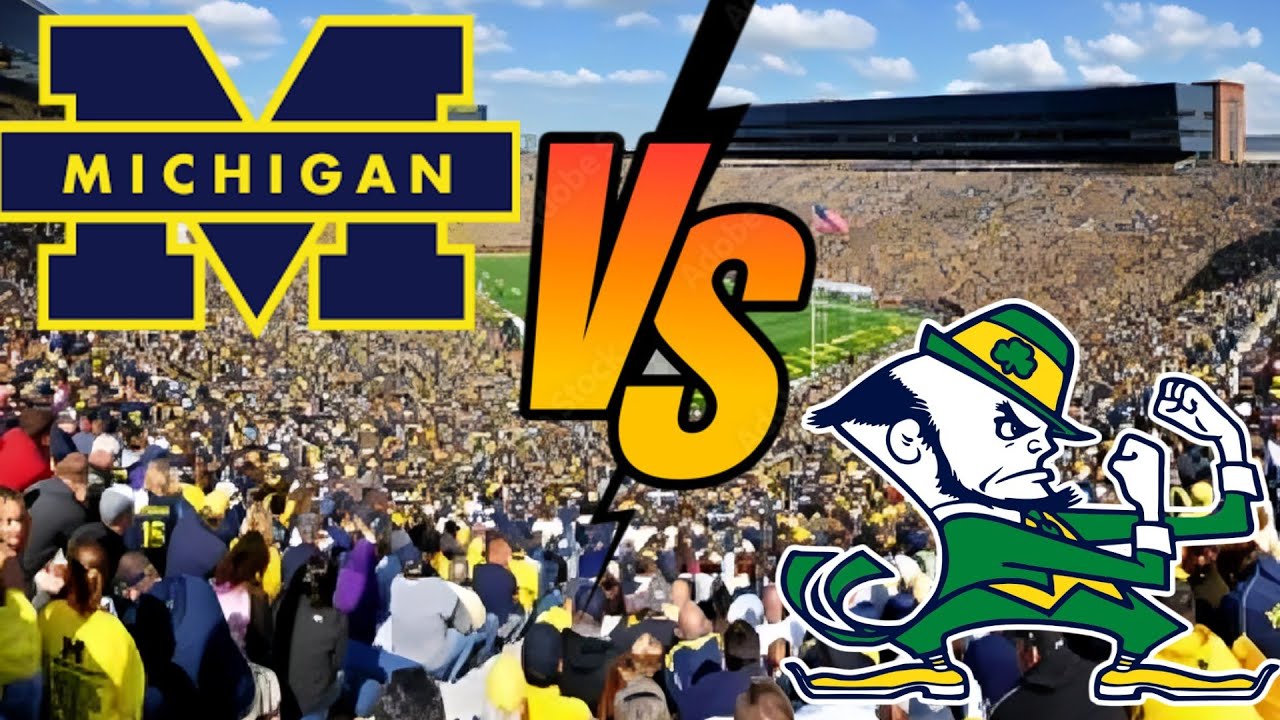 College Football 25 Dynasty Michigan vs Notre Dame Year 3 - YouTube