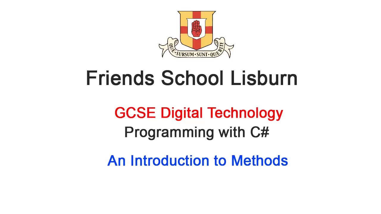 GCSE Digital Technology: Programming with C#- An Introduction to ...