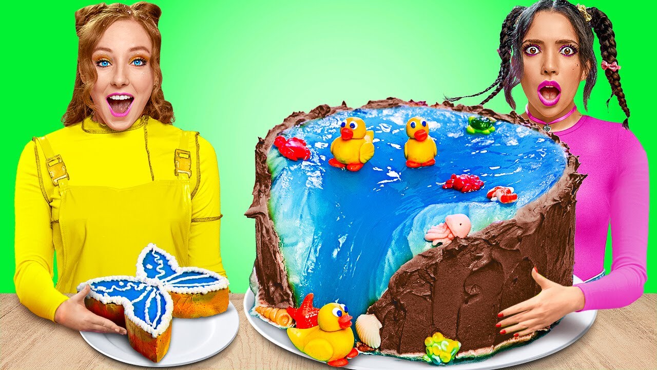 Big vs Small Cake Decorating! Fantastic Dessert Recipes by 123 GO ...