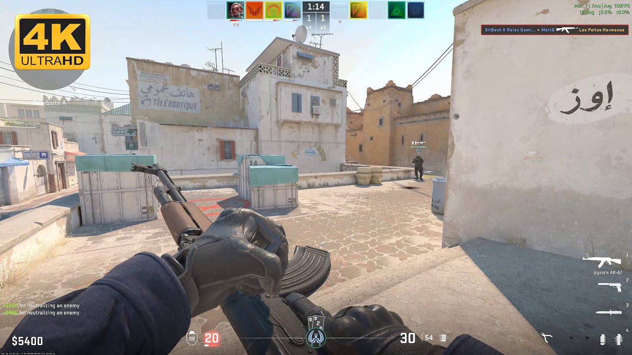 Counter Strike 2 Dust 2 Ranked Gameplay 4K - YouTube