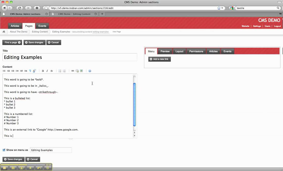 Editing Toolbar demo video - YouTube