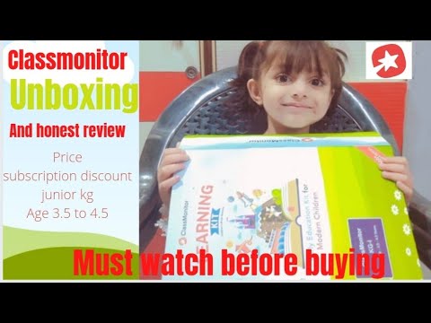 class monitor review and unboxing | kids education | nursery | k.g 1 ...