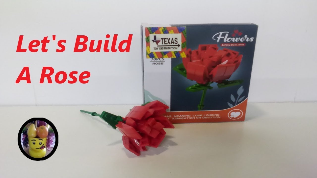 Let's build a Flowers Building Block Rose - YouTube