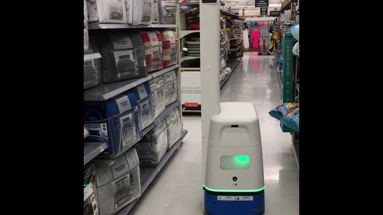 Robot doing a Job at WalMart - YouTube