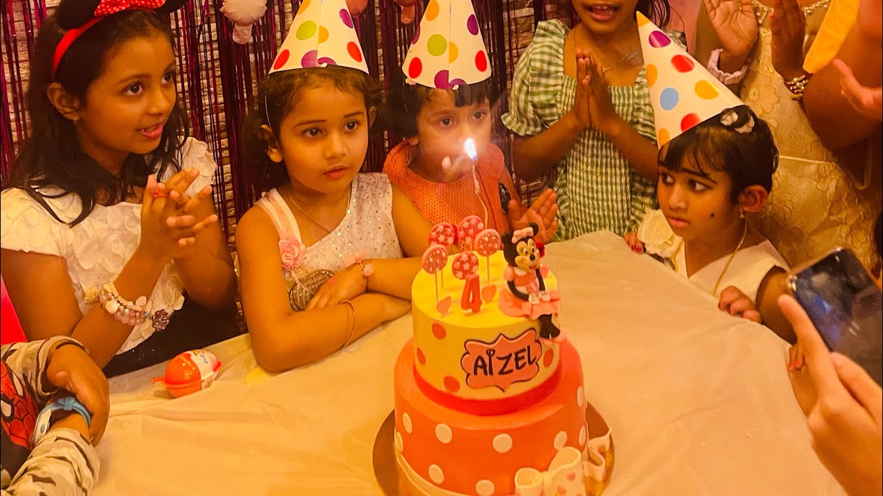 Aizels 4th Birthday Celebration Party Full Of Masti Youtube