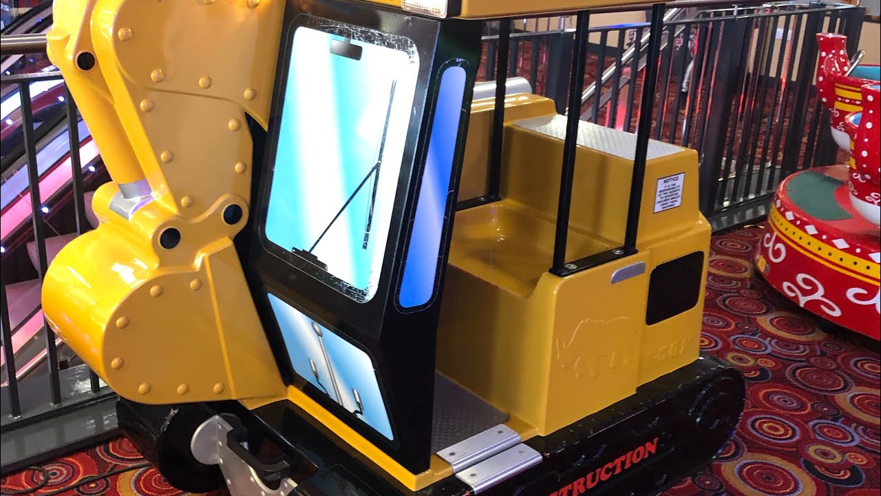Jolly Roger I-Construction Digger Kiddie Ride - YouTube