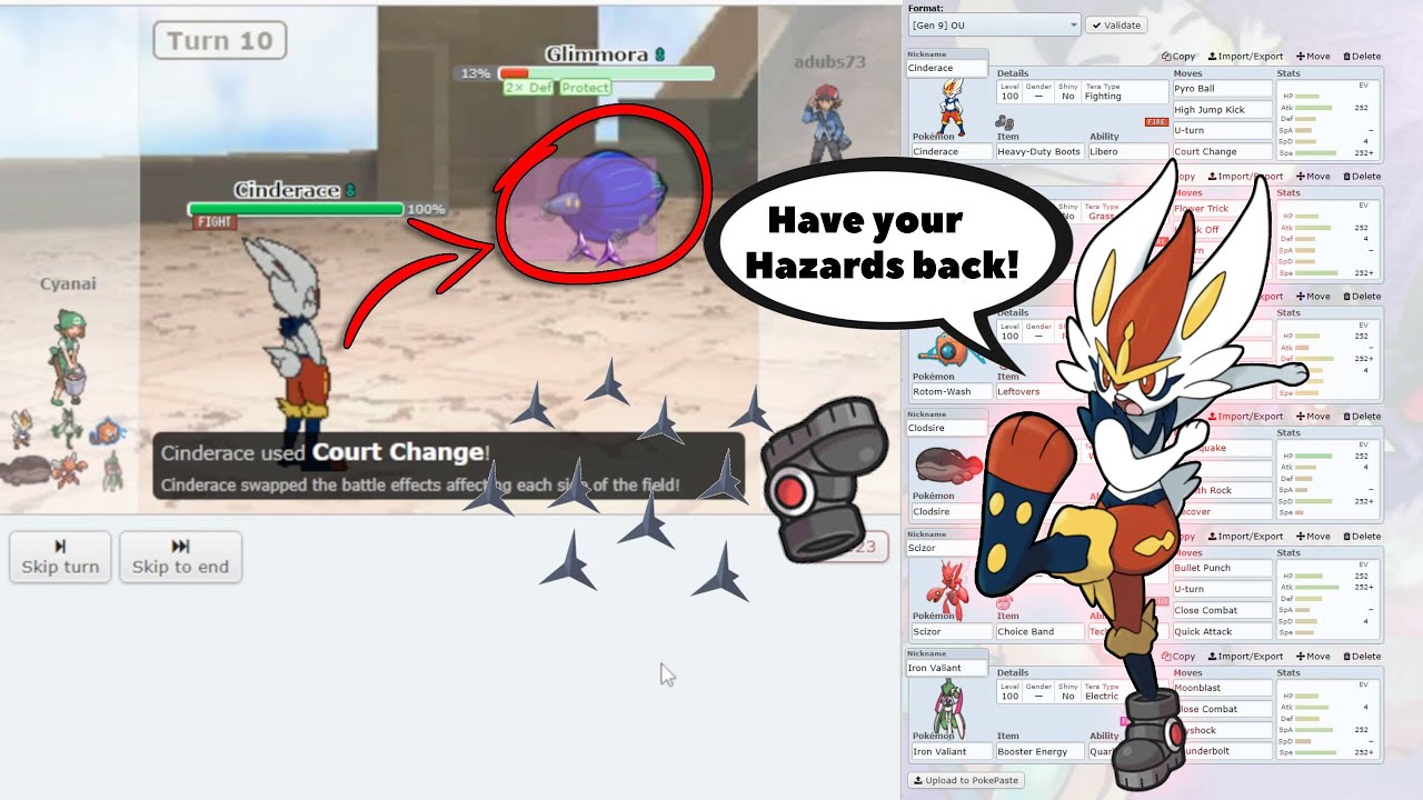 I used Cinderace so I can turn the tables | Pokemon Scarlet and Violet ...