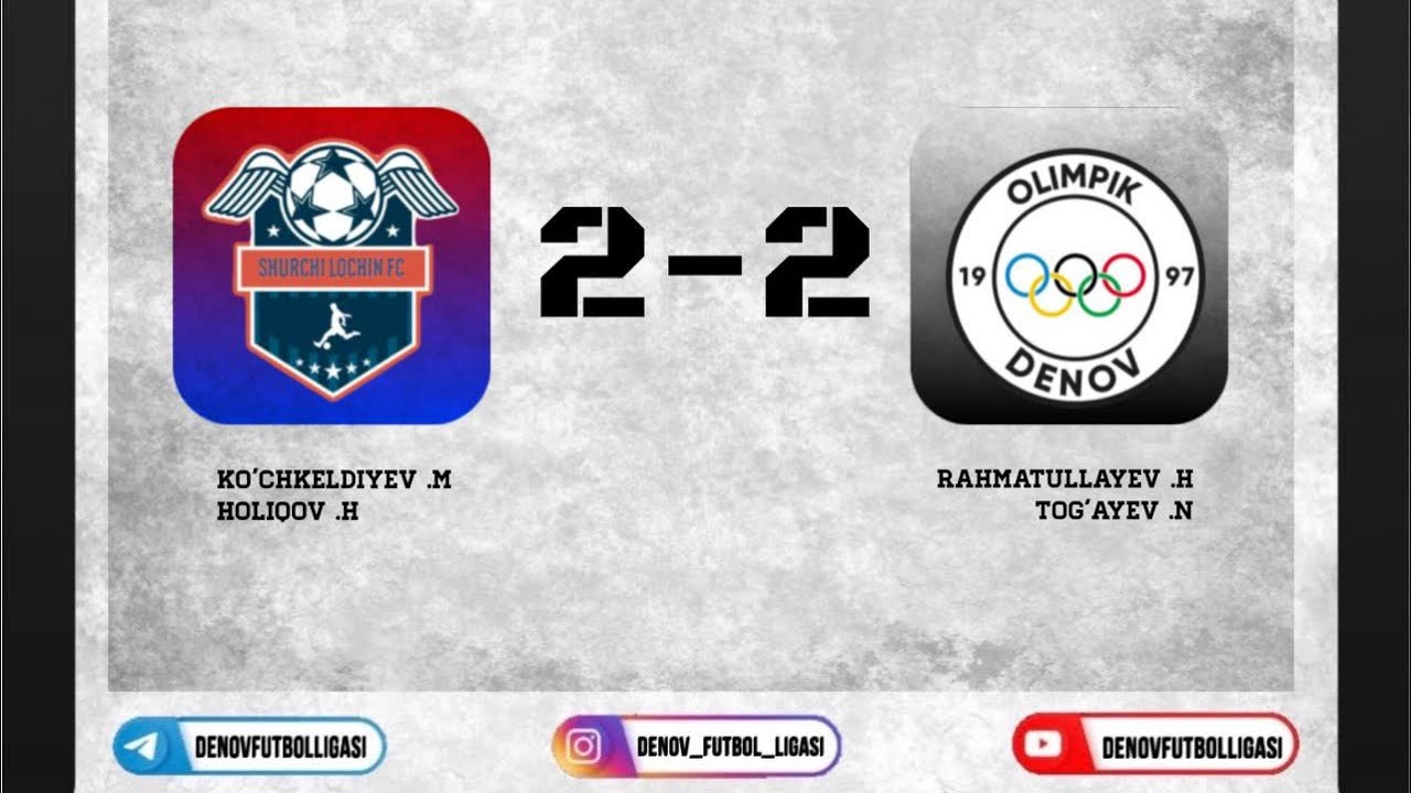 DFL 3-Ligasi B guruhi 2 tur Sho'rchi Lochin 2-2 Olimpik U17 o'yini ...