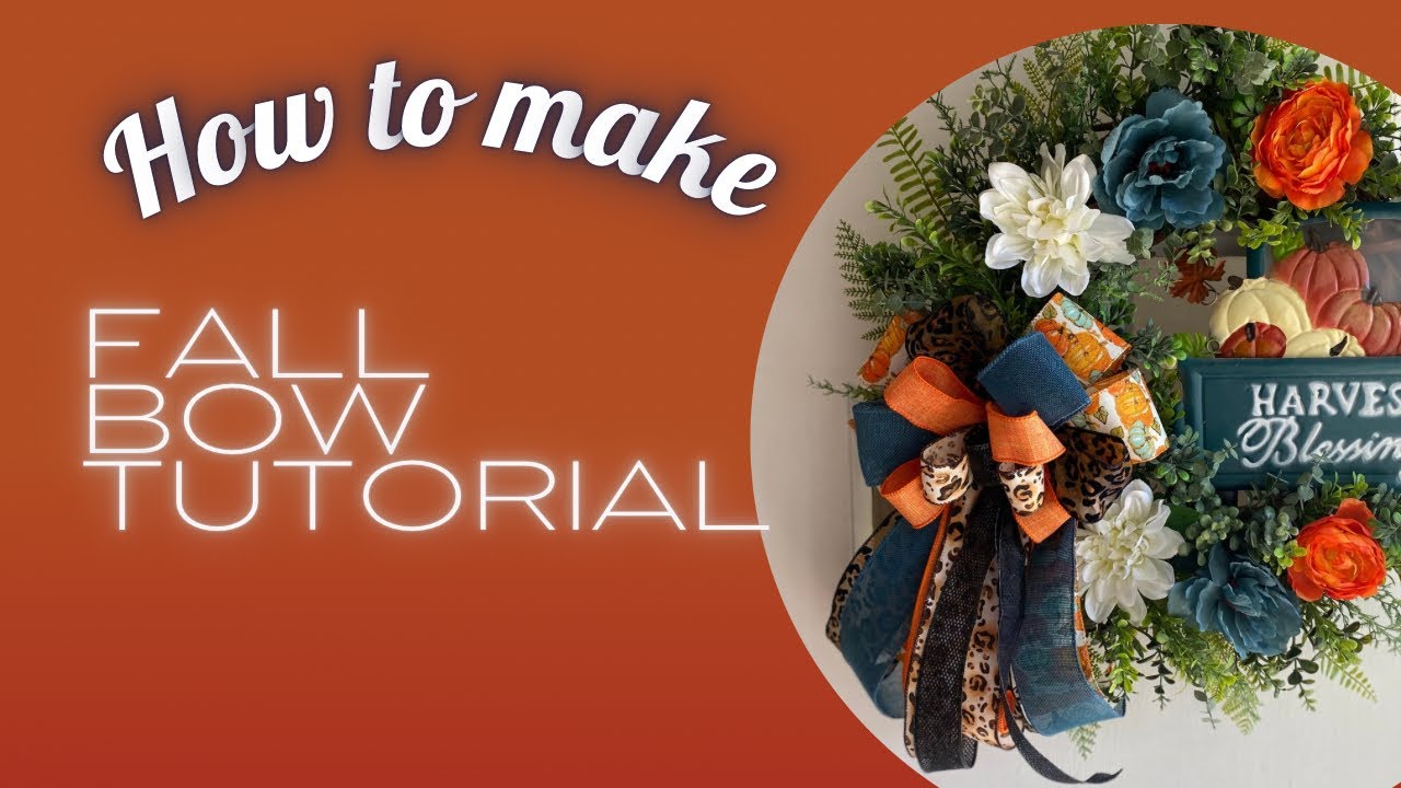 Fall Bow Tutorial - YouTube