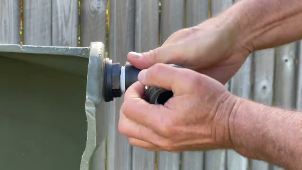 How to install a tank connection and hook up to rural pipe in 90 ...