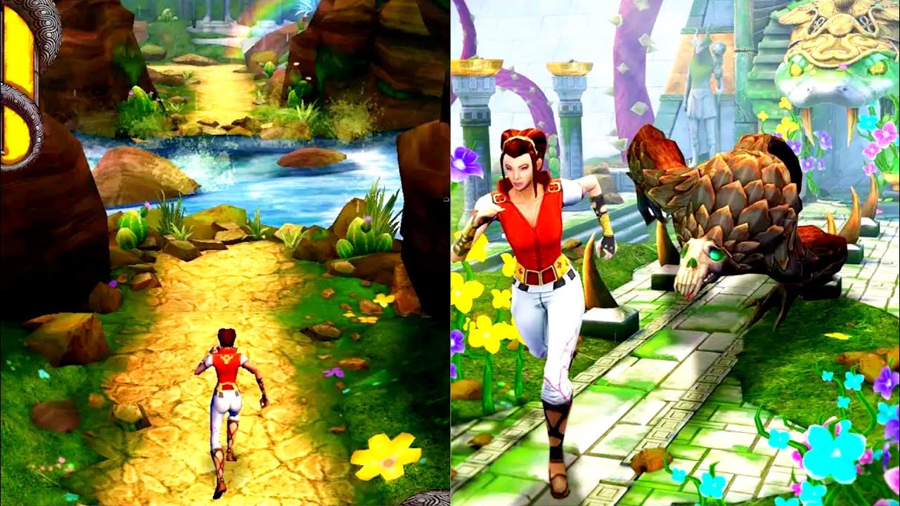 Temple Run 2 Game exhilarating running, jumping, turning and sliding ...