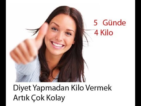 5 Günde 4 Kilo - Diyet değil 5 Tavsiye