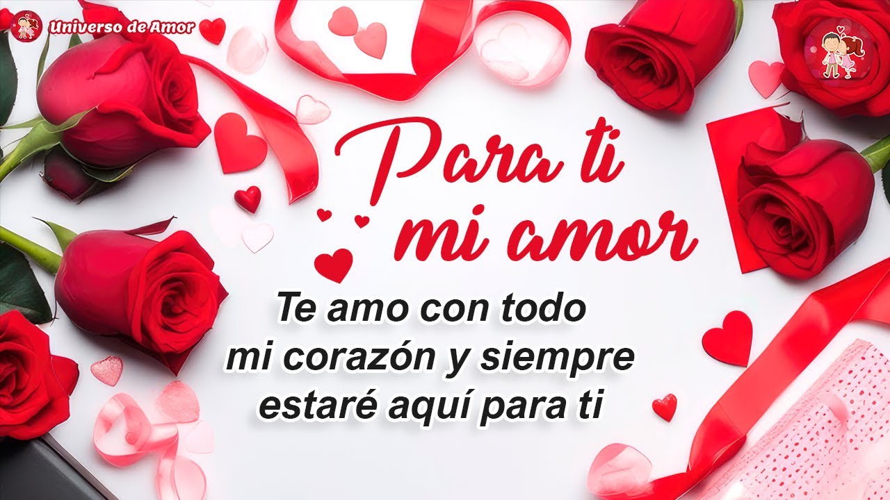 TE AMO MI AMOR Eres la luz que ilumina mi vida 💌 Para ti con mucho amor ...