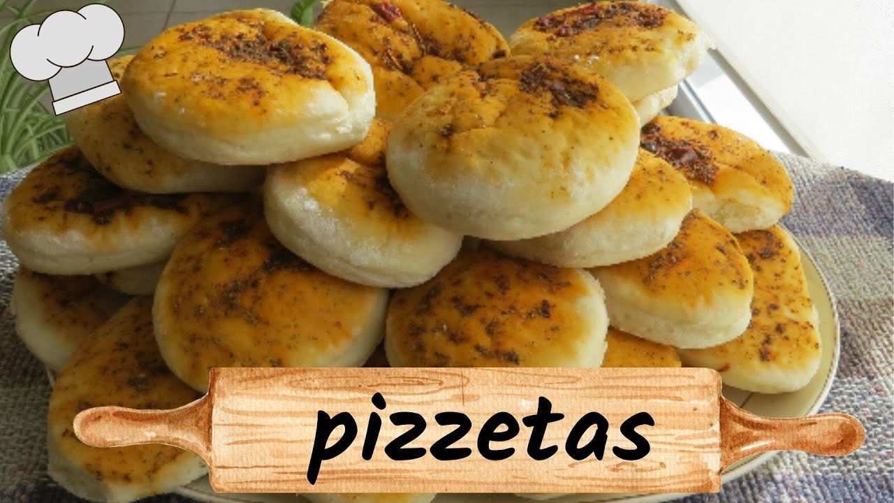 Pizzetas / 1 kg de Harina = 40 pizzetas -caseras - paso a paso/ Ricas ...