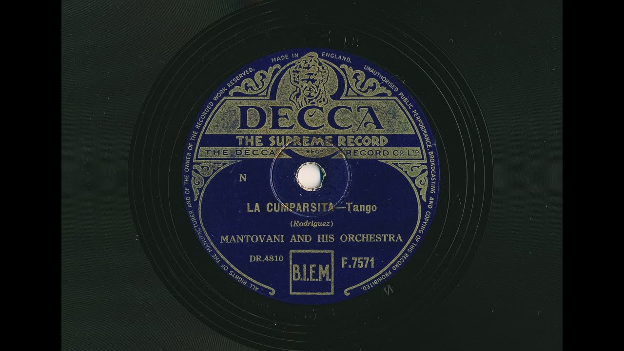 Mantovani And His Orchestra - La Cumparsita - YouTube