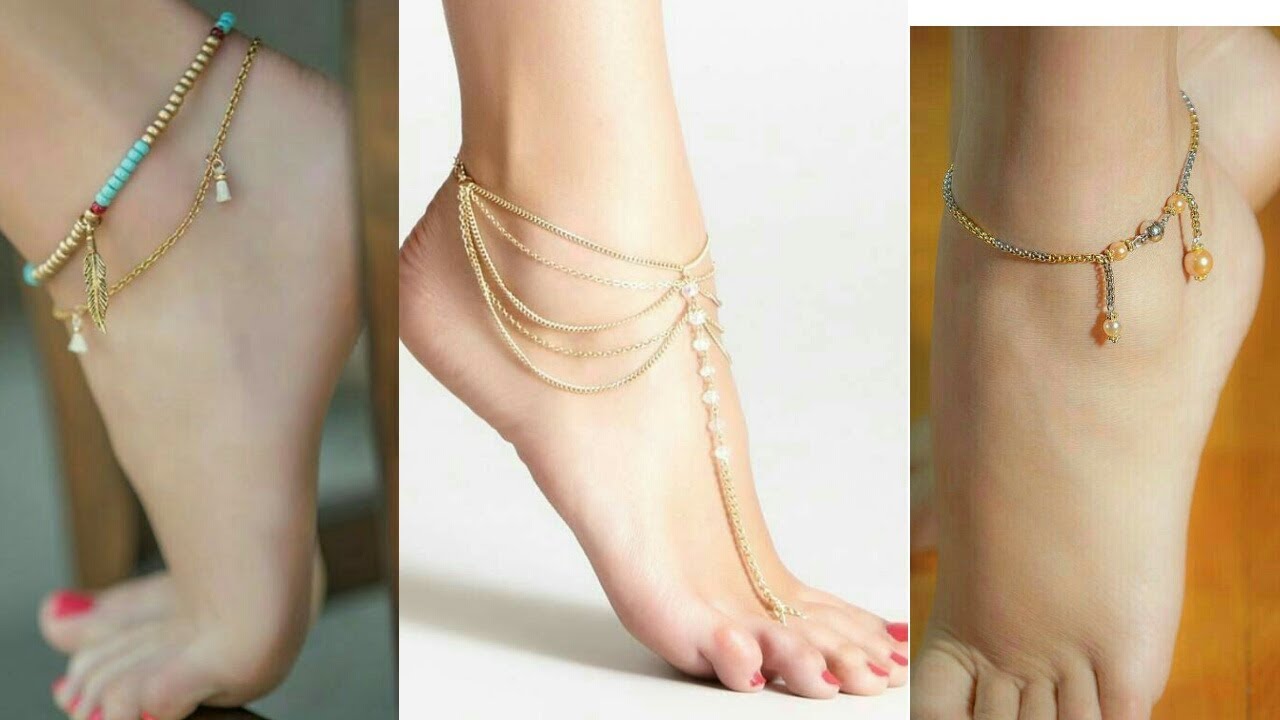 Stylish & Classy Comfortable Foot Anklet Designer Design Collection For ...