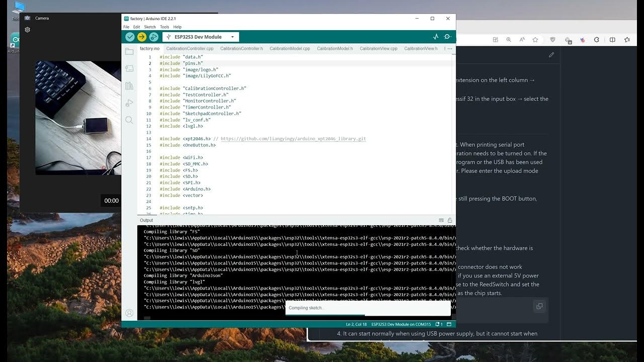 How use Arduino compile T-HMI examples - YouTube