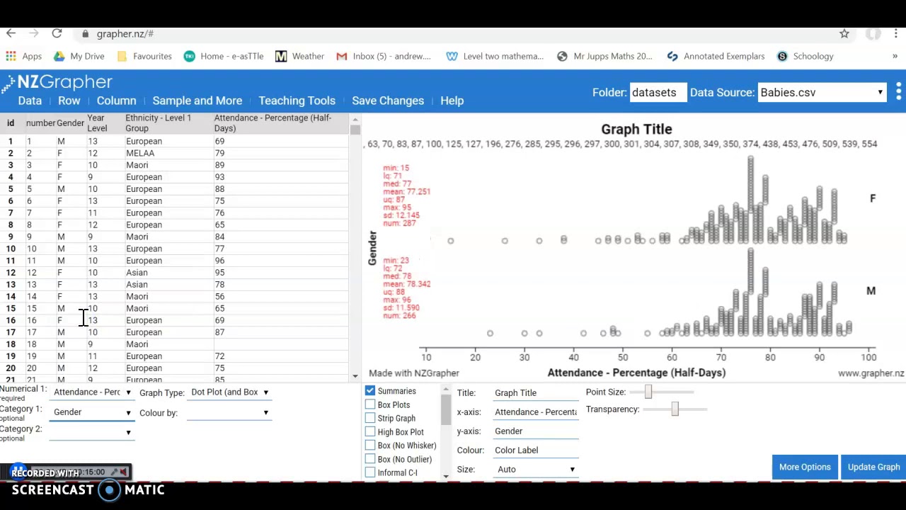 How to get your graph off NZ Grapher - YouTube