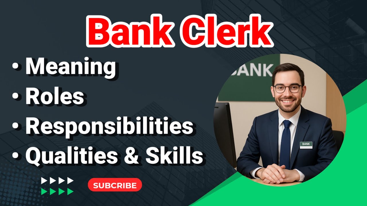 Bank Clerk Job Description | Duties Roles and Responsibilities | Bank ...