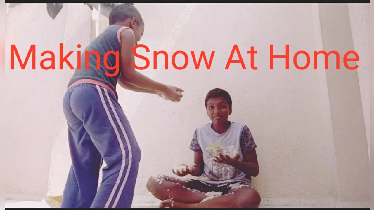Making Snow At Home - YouTube