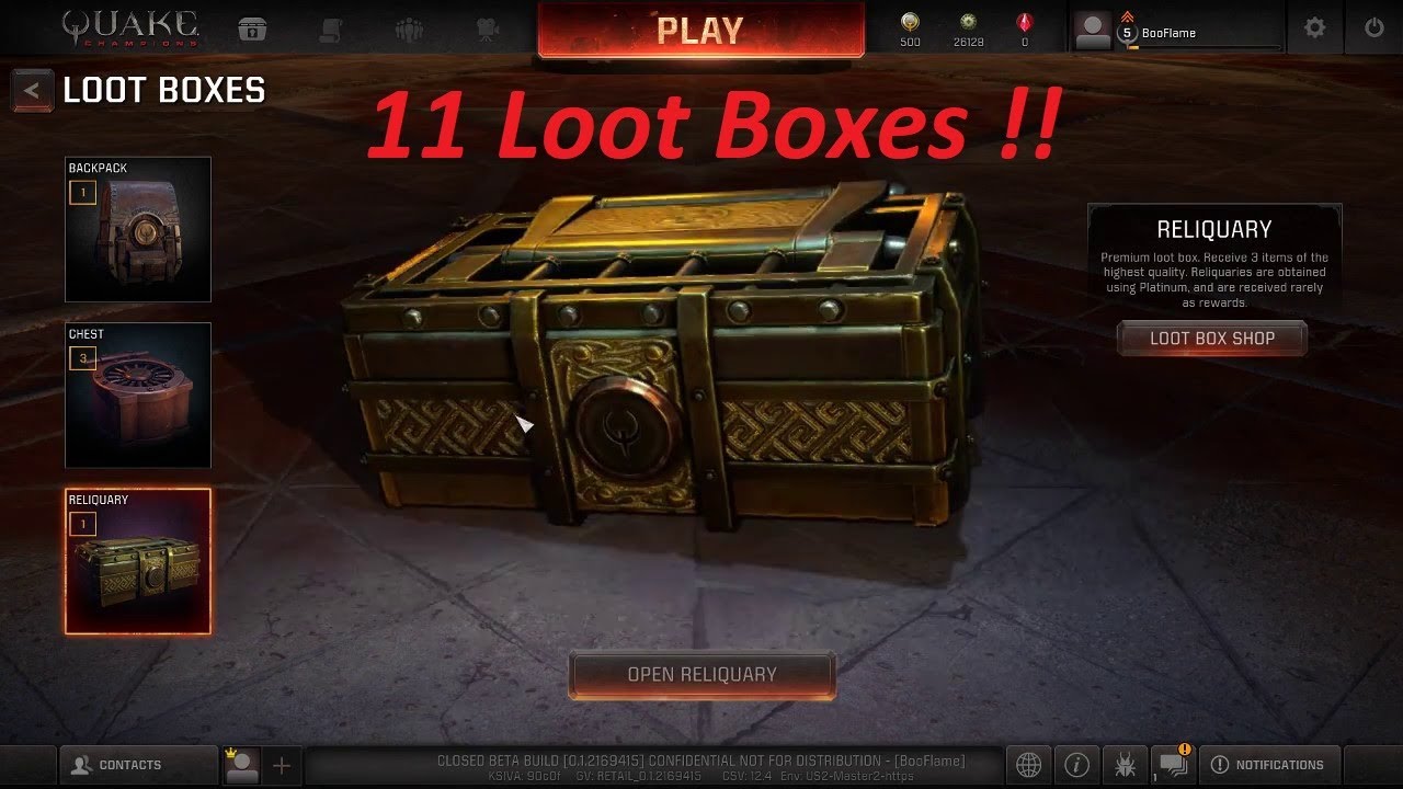 Quake Champions Loot Box and Crates Opening ! - YouTube