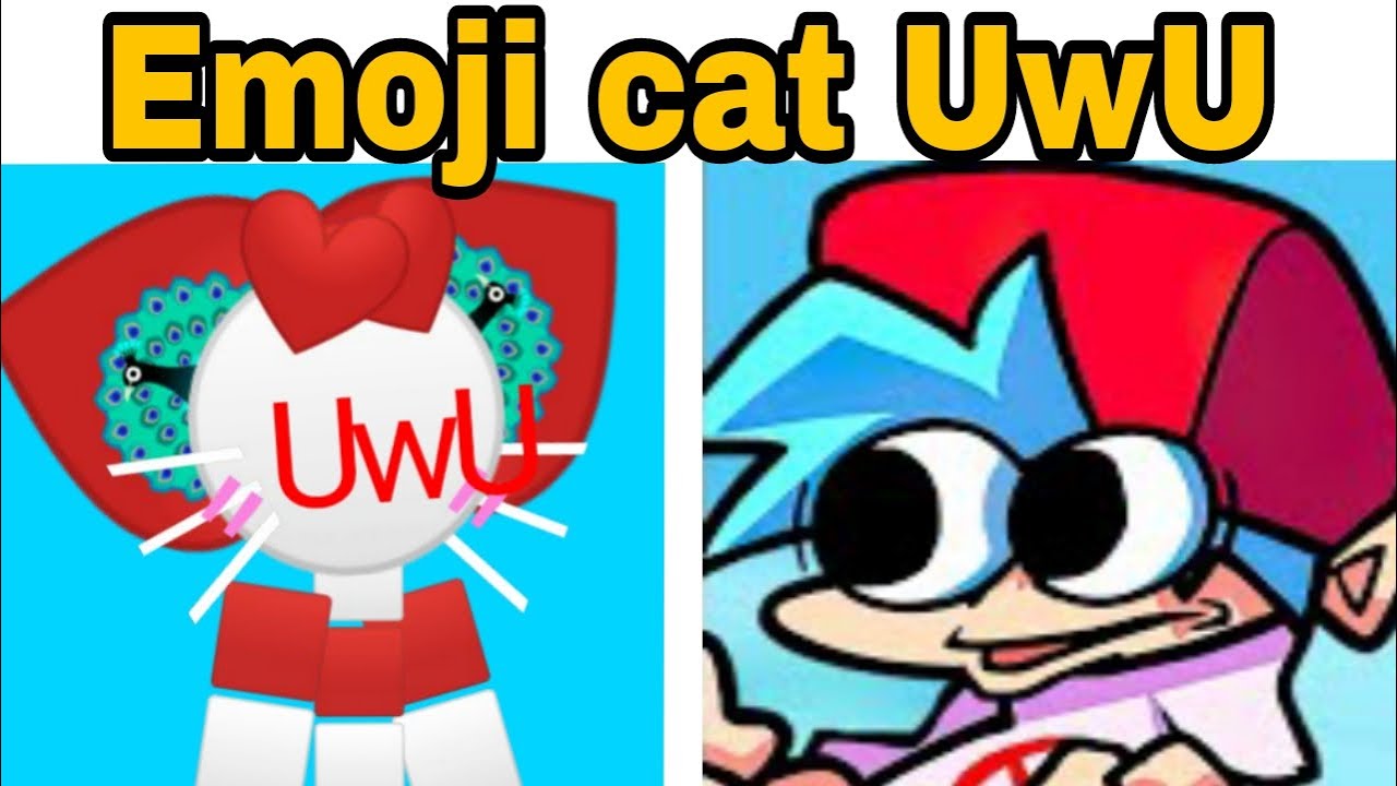 FNF Emoji cat UwU on android! Fnf mod on android - YouTube
