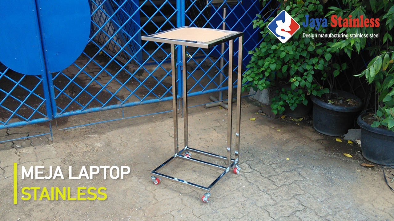081310045708 - Meja laptop stainless - meja kerja stainless - YouTube