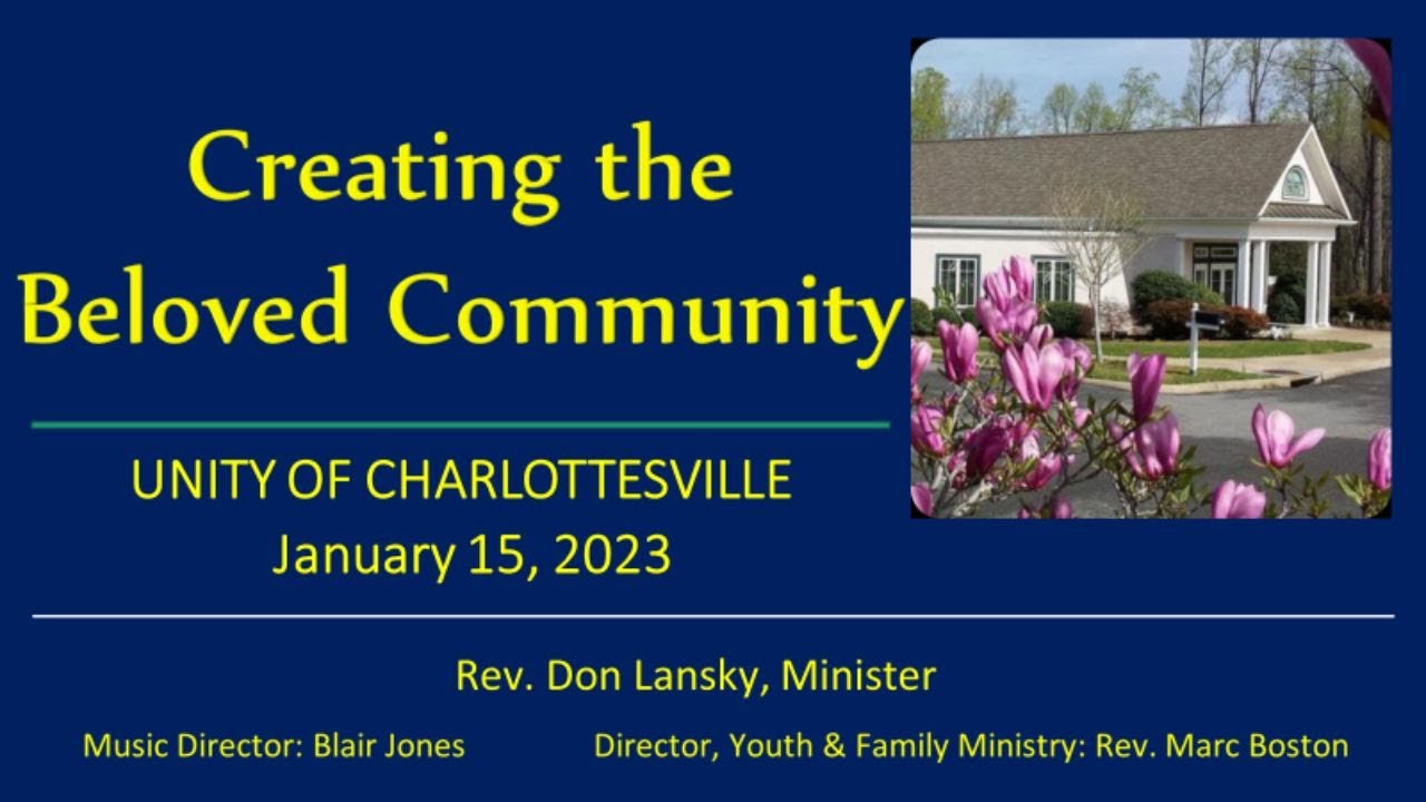 1.15.23 - Creating the Beloved Community - YouTube