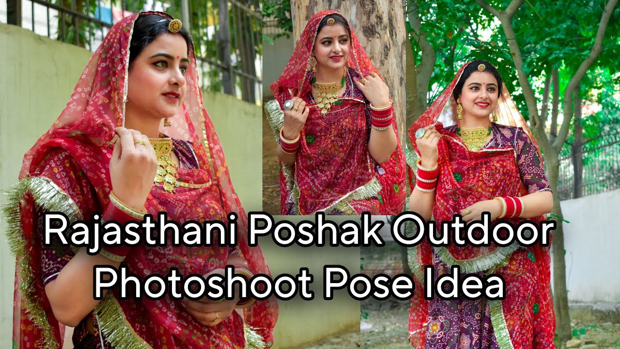 Rajasthani Poshak Outdoor Photoshoot Pose & Instagram Reels Videos Idea ...