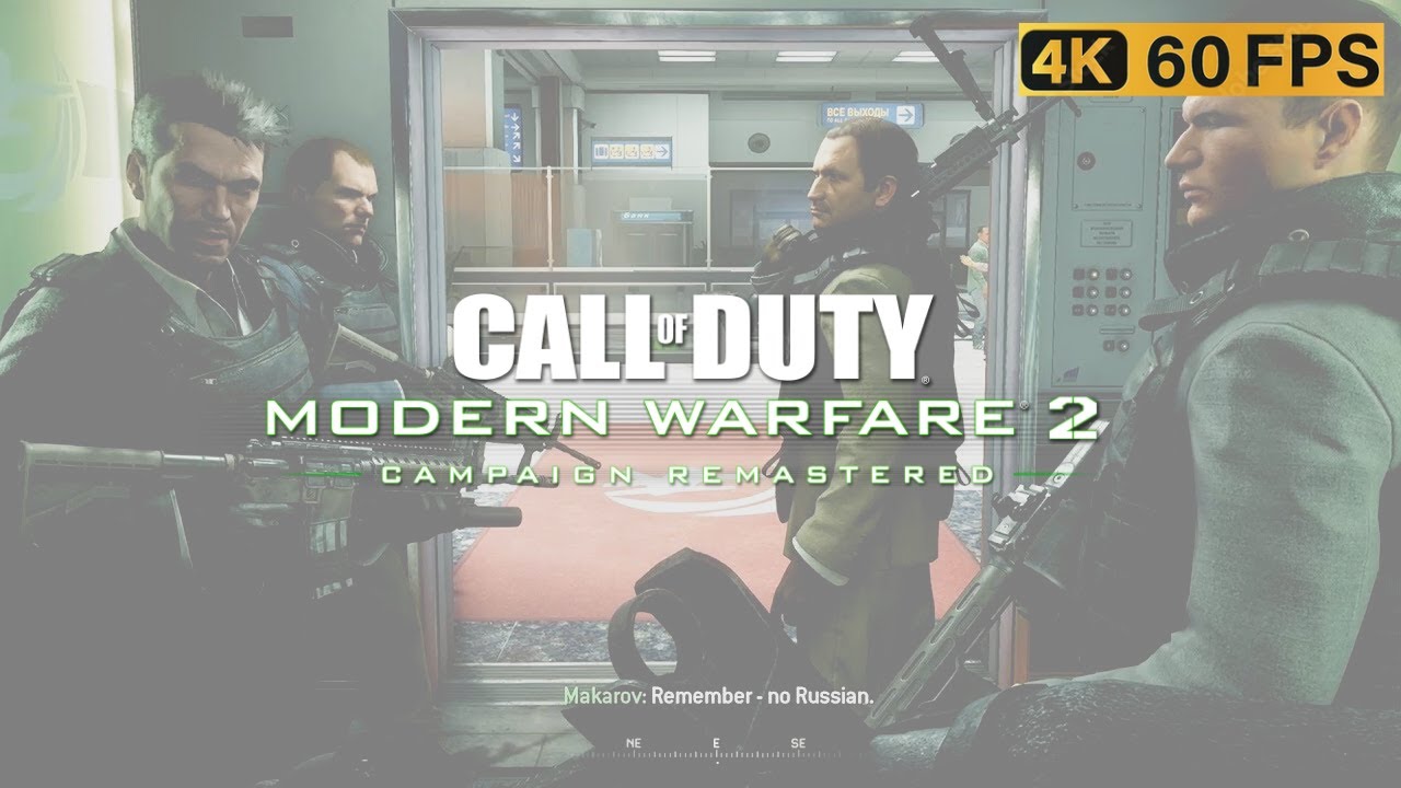 The MOST CONTROVERSIAL mission in Call of Duty History! 4k 60 FPS Max ...