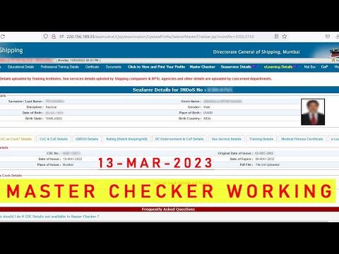 Master Checker Working now I March 2023 - YouTube