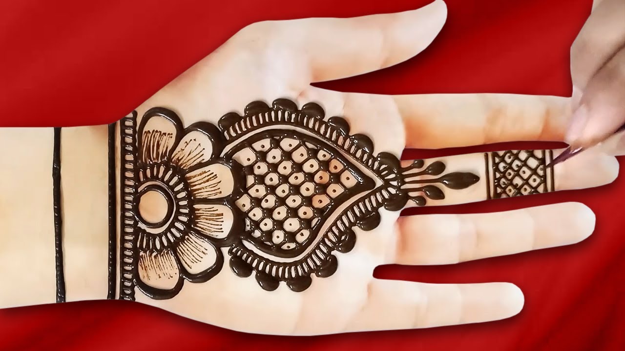 New stylish eid mehndi design | easy arabicmehndi design | mehndi ka ...