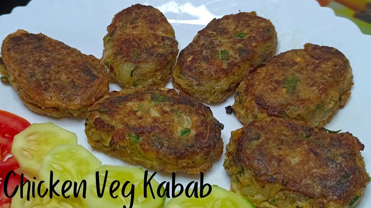 Chicken Vegetable Kabab Recipe ️|| Healthy And Tasty Starter💯 - YouTube