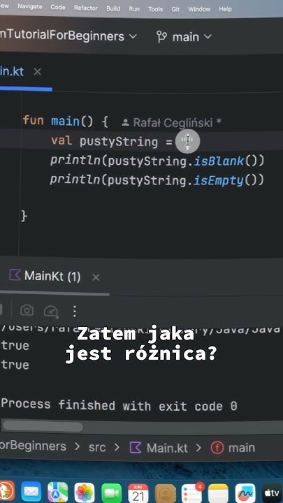 isBlank vs isEmpty – Jaka Jest Różnica? #java #kotlin #codingforbeginners #coding #programming ...