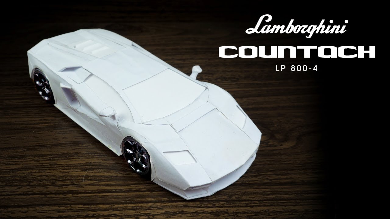DIY Lamborghini Countach From Paper - YouTube