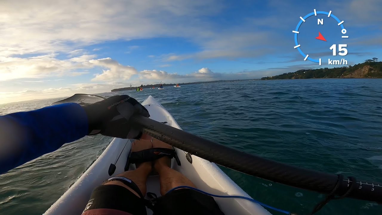 Paddling the Fenn Fennix Swordfish S surfski - YouTube
